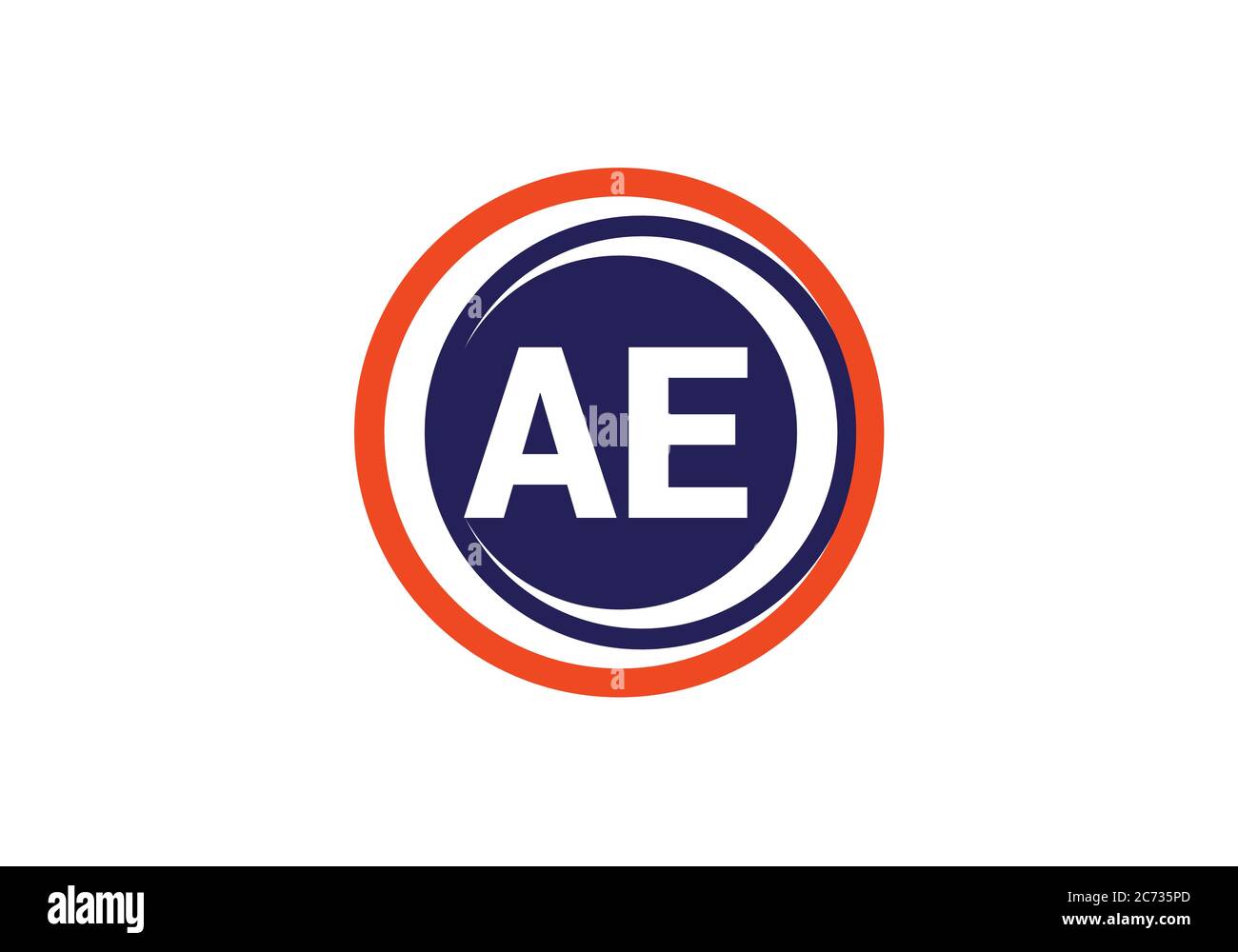 Initial Monogram Letter A E Logo Design Vector Template. A E Letter ...