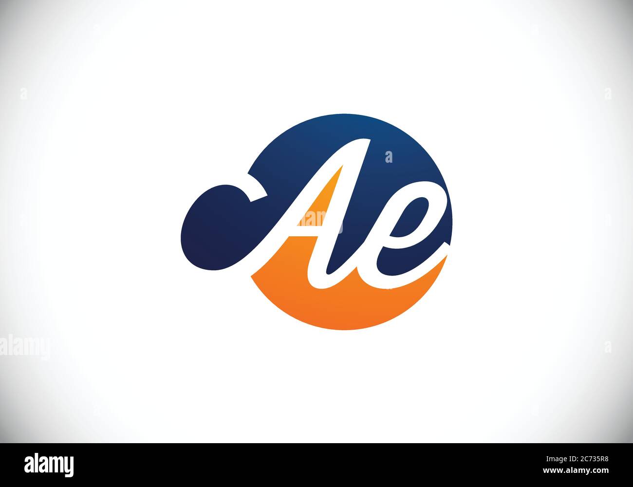 Initial Monogram Letter A E Logo Design Vector Template. A E Letter ...
