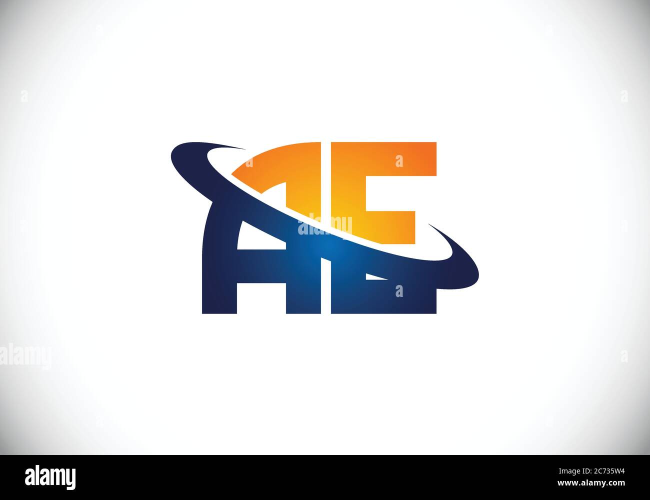 Initial Monogram Letter A E Logo Design Vector Template. A E Letter ...