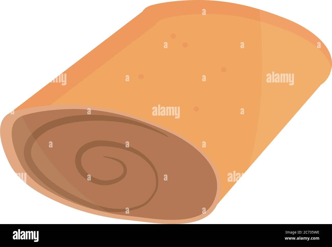 bread roll delicious menu bakery food product vector illustration flat ...