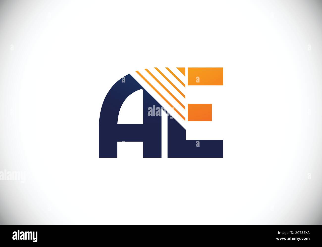 Initial Monogram Letter A E Logo Design Vector Template. A E Letter ...