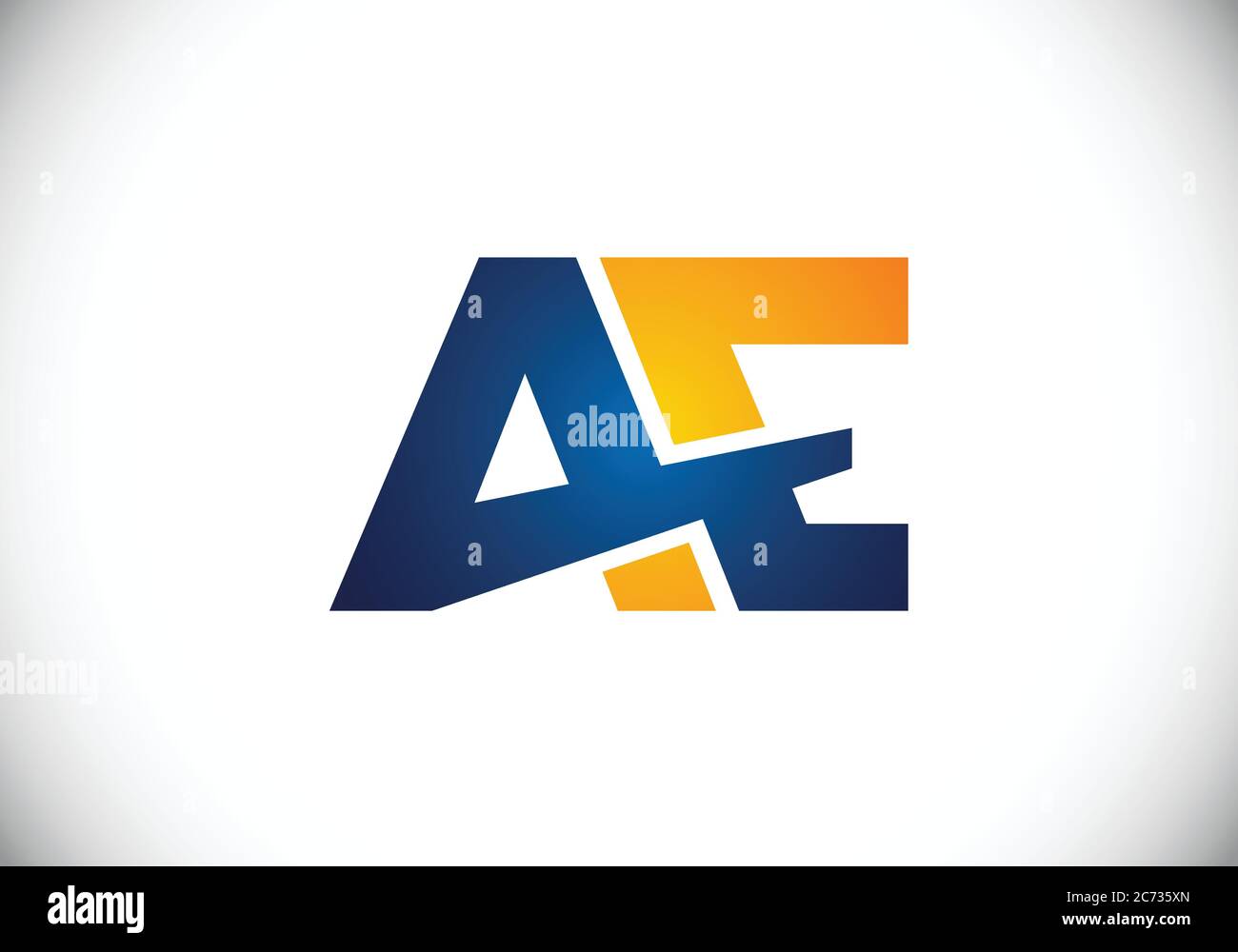 Initial Monogram Letter A E Logo Design Vector Template. A E Letter ...