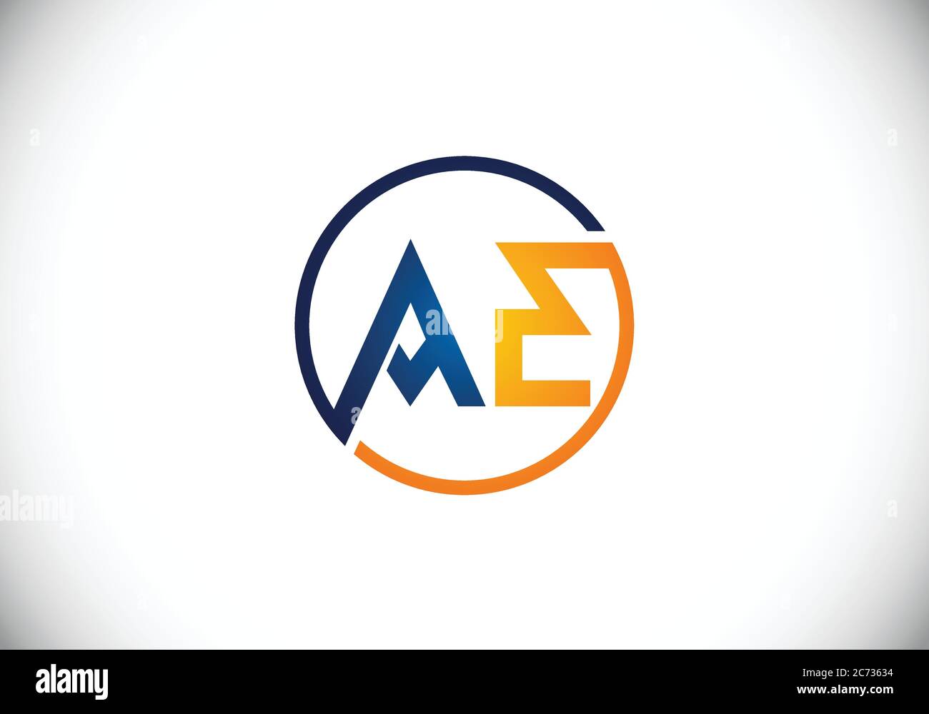 Initial Monogram Letter A E Logo Design Vector Template. A E Letter ...