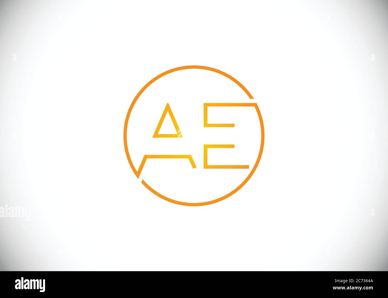 Initial Monogram Letter A E Logo Design Vector Template. A E Letter ...