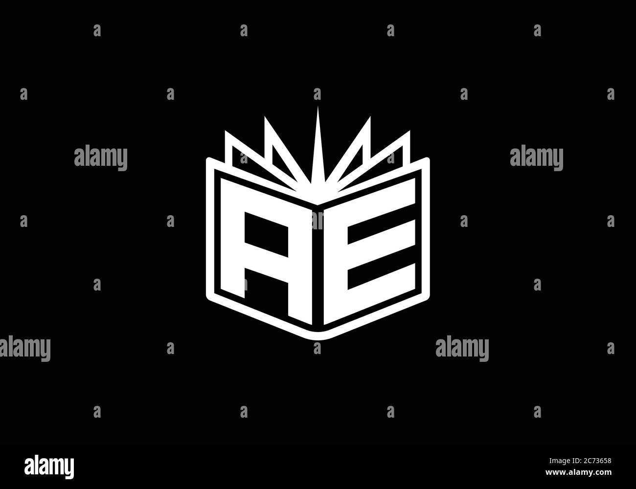 Initial Monogram Letter A E Logo Design Vector Template. A E Letter ...