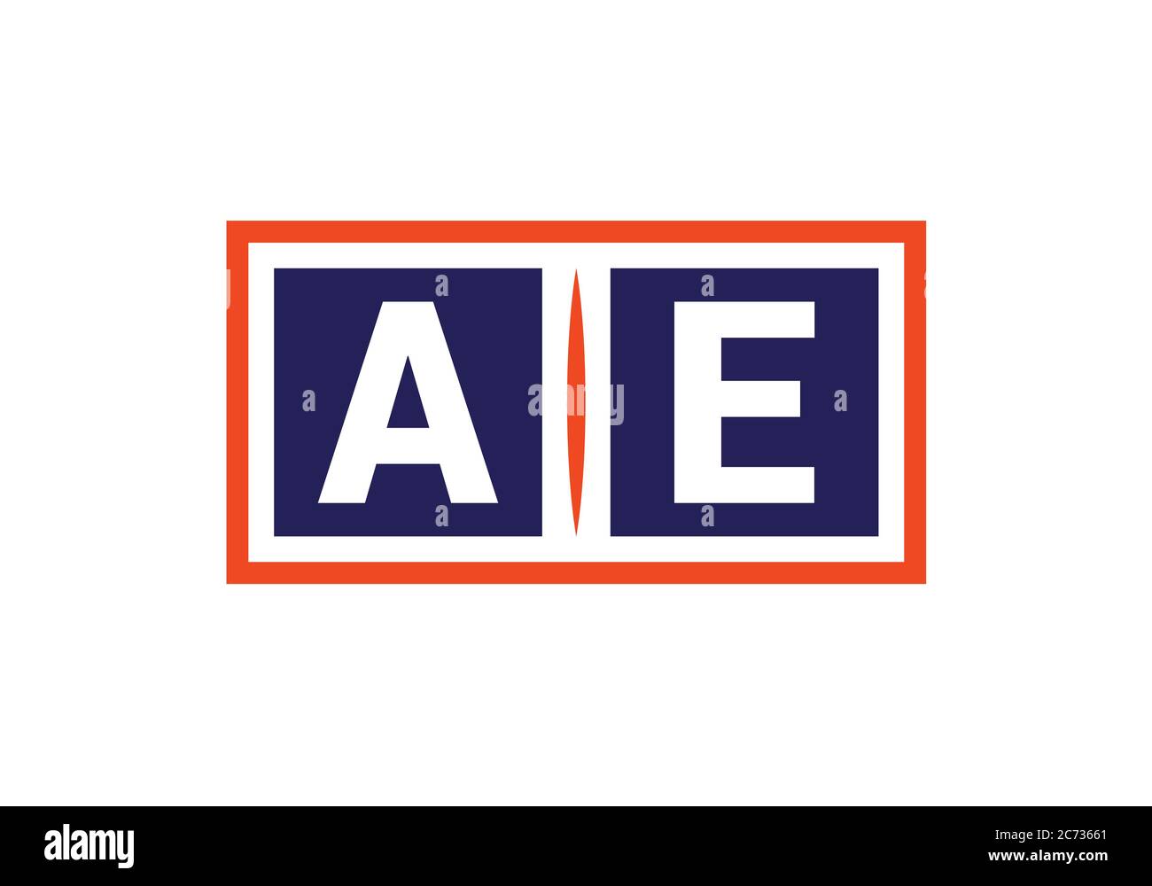 Initial Monogram Letter A E Logo Design Vector Template. A E Letter ...