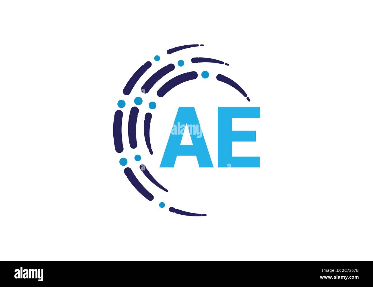 Initial Monogram Letter A E Logo Design Vector Template. A E Letter ...
