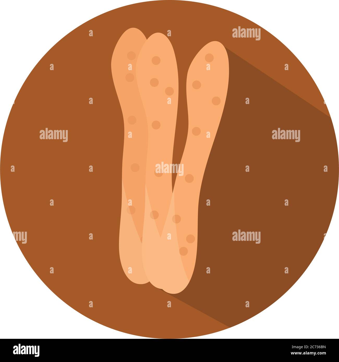 bread sticks menu bakery food product vector illustration block and ...