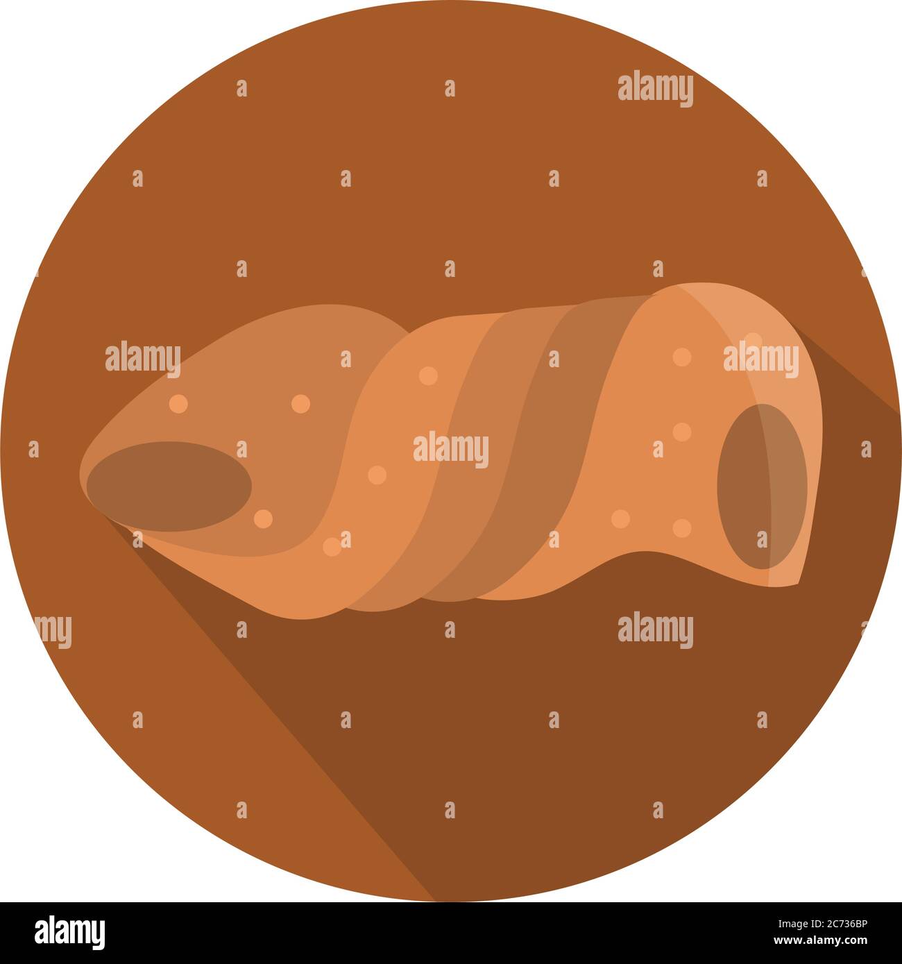 bread roll with chocolate menu bakery food product vector illustration ...