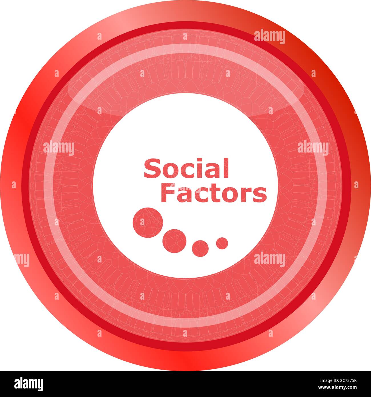 social factors web button, icon isolated on white Stock Photo - Alamy
