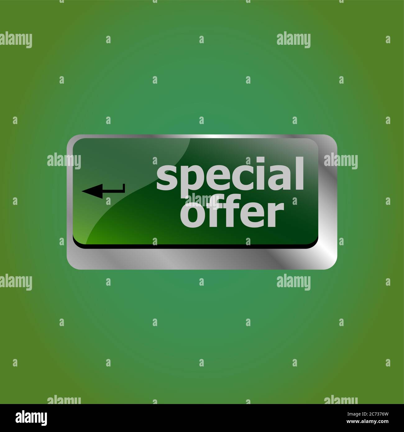 special offer button on computer keyboard keys Stock Photo - Alamy