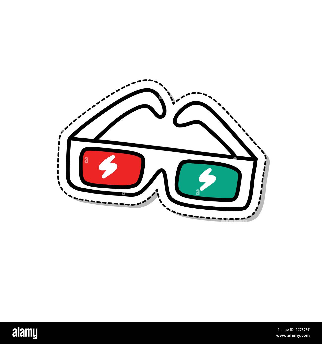 Anaglyph vector vectors Cut Out Stock Images & Pictures - Alamy