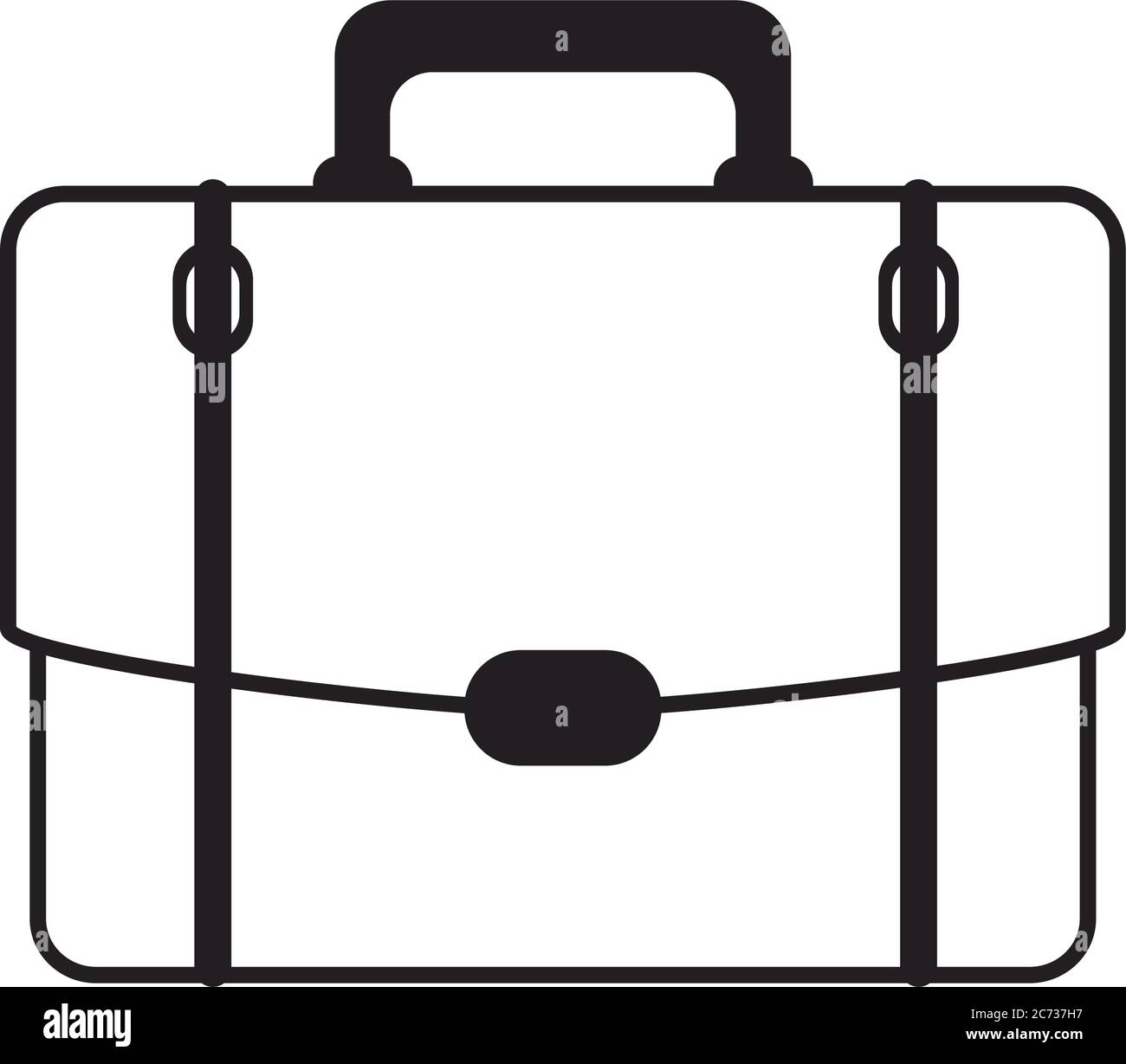 business briefcase work linear style icon vector illustration Stock ...