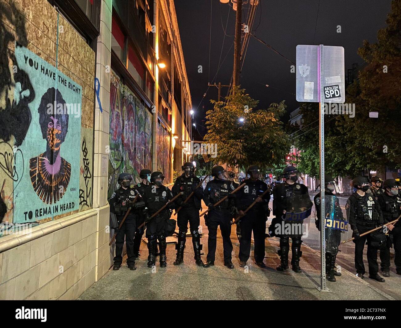 Seattle, Washington, USA. 2nd July, 2020. Mayhem and chaos in the CHAD ...