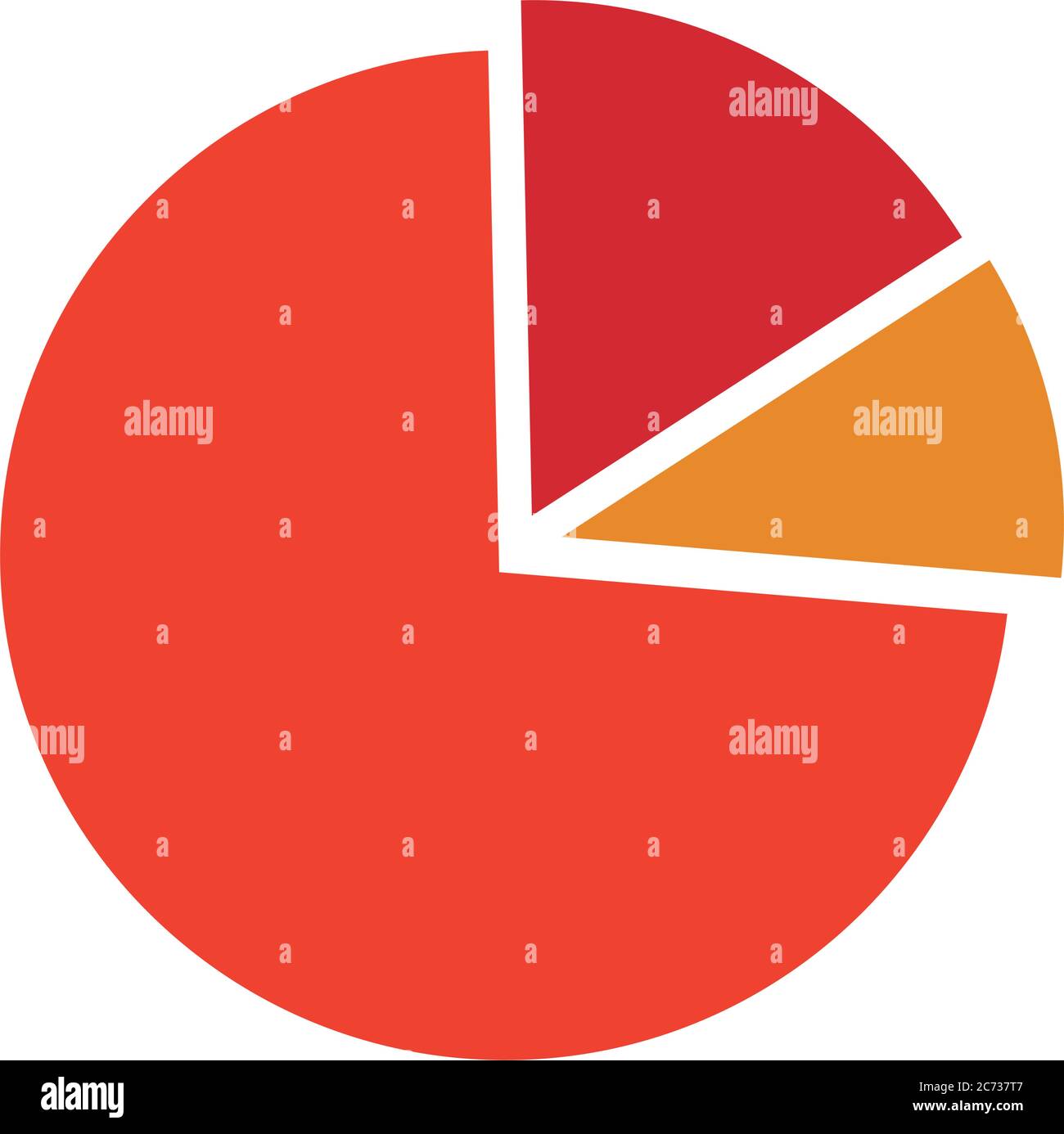 business financial chart report office work flat style icon vector ...