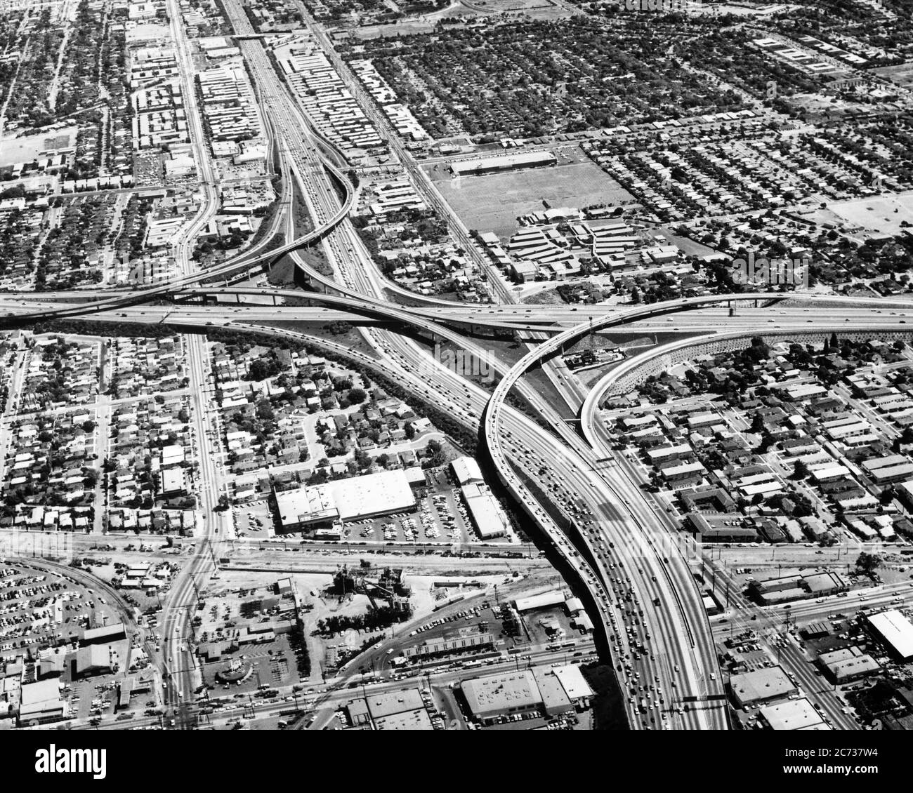 Freeway usa 1960's Black and White Stock Photos & Images - Alamy