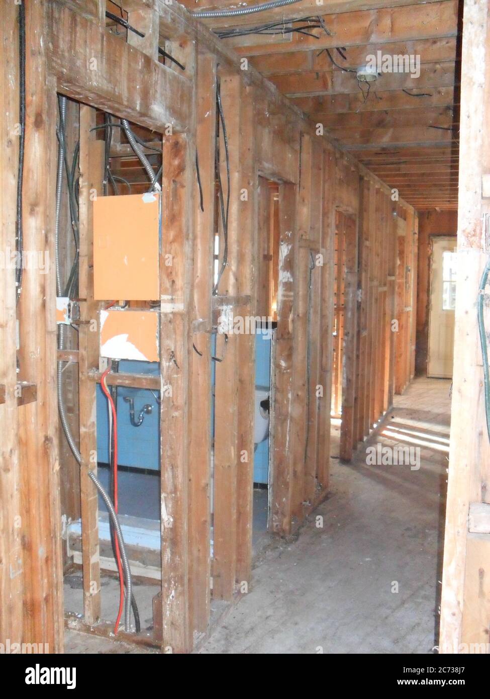 construction and renovation old house partially burned in need of ...