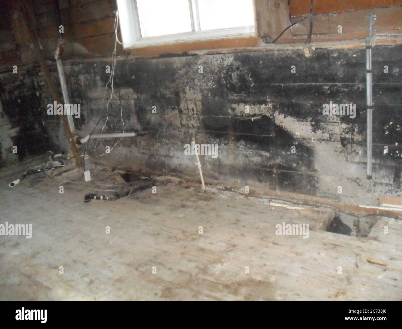 construction and renovation old house partially burned in need of ...