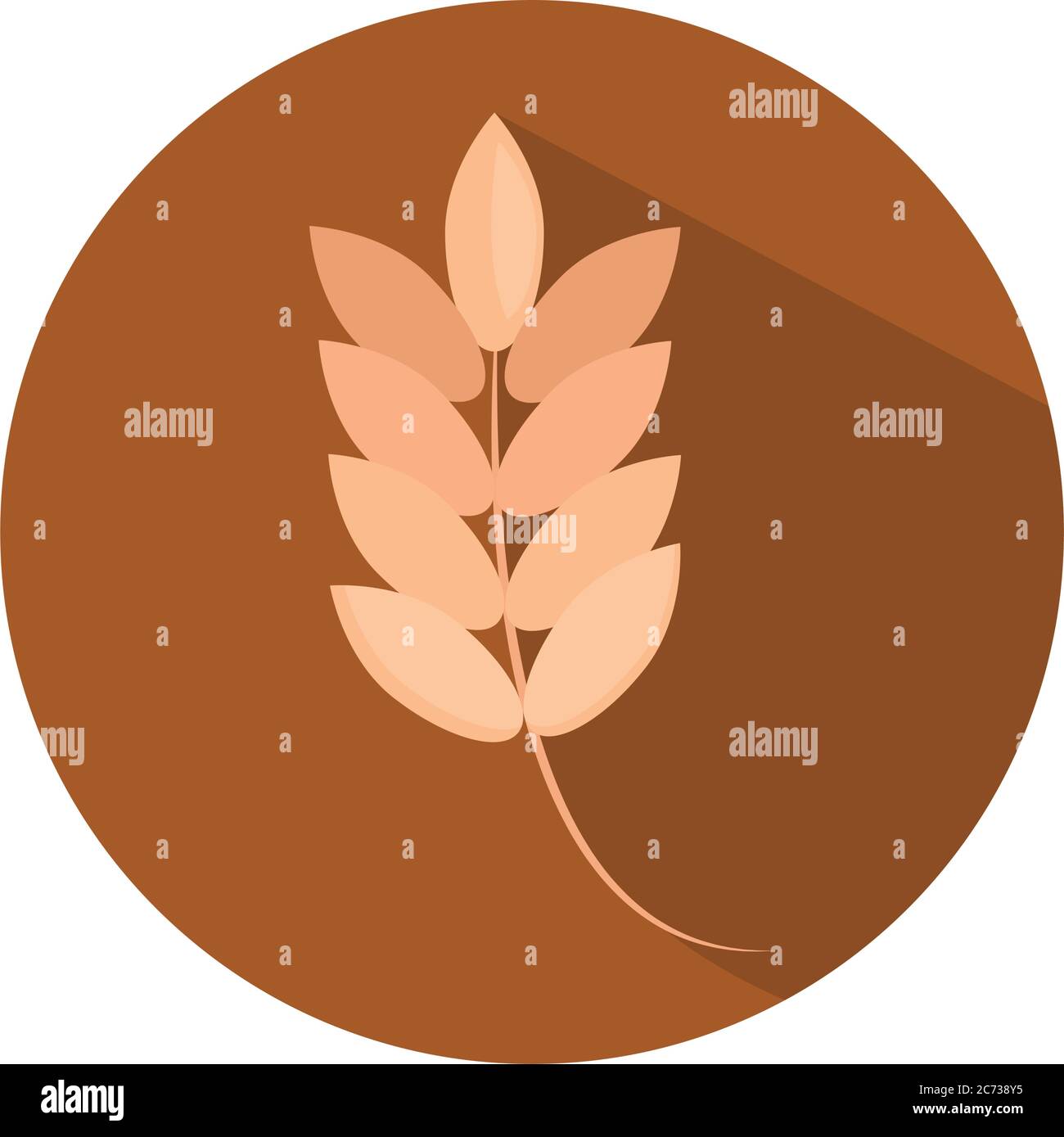 bread wheat cereal menu bakery food product vector illustration block ...