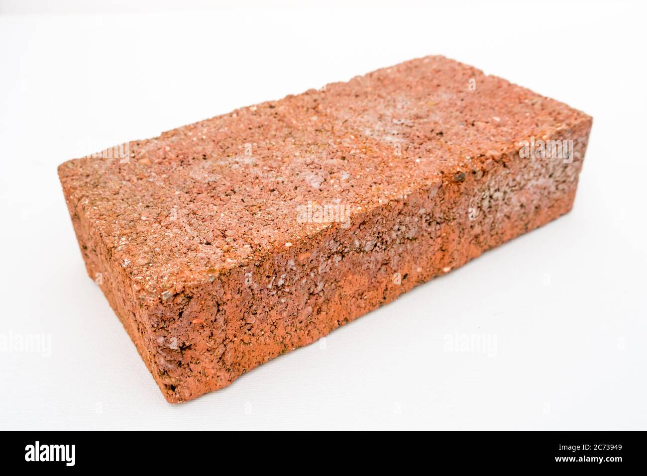 A Studio Photograph of a Red Block Paving Brick Stock Photo - Alamy