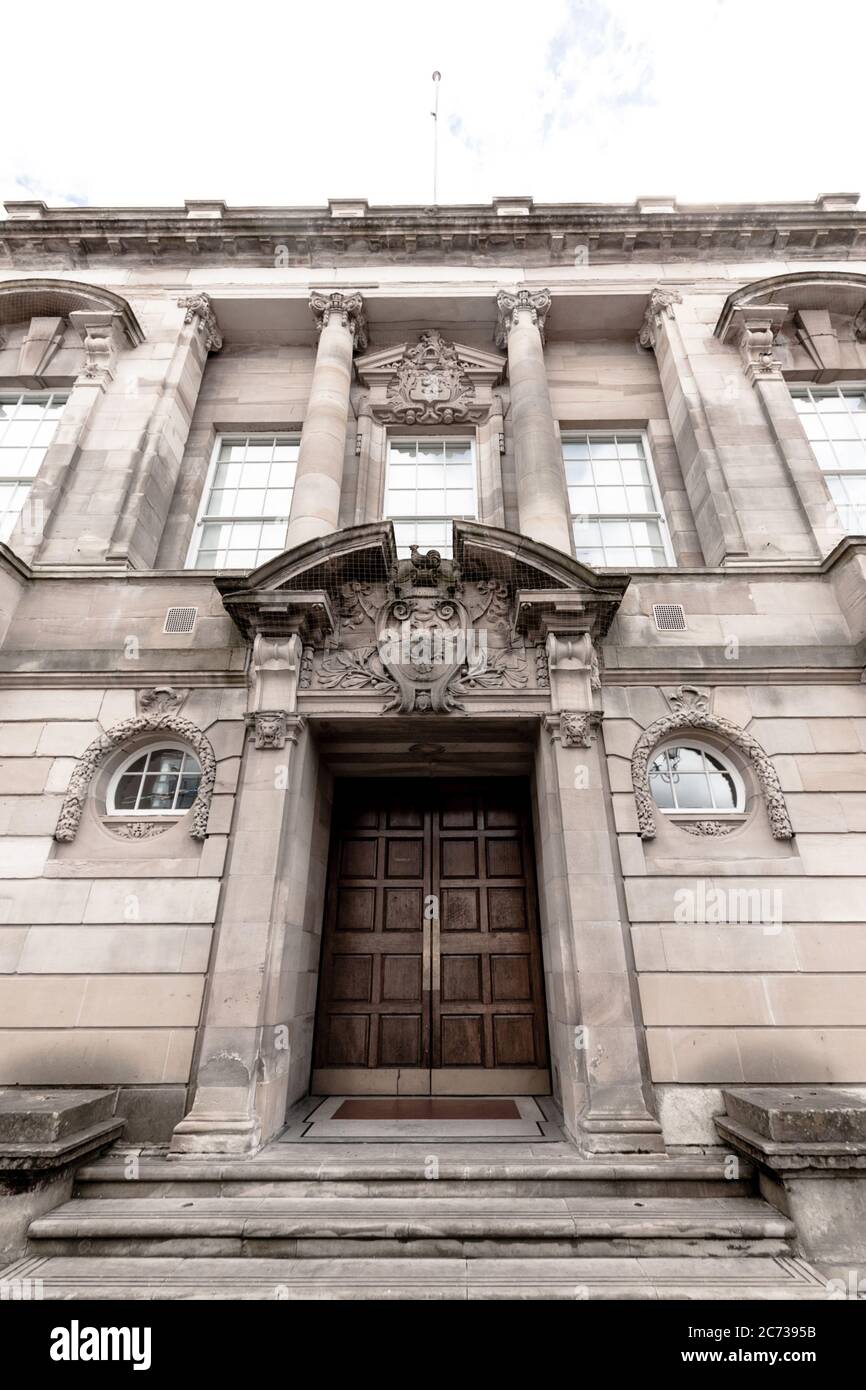 Airdrie Town Hall in the old historical building in Airdrie, Stirling ...