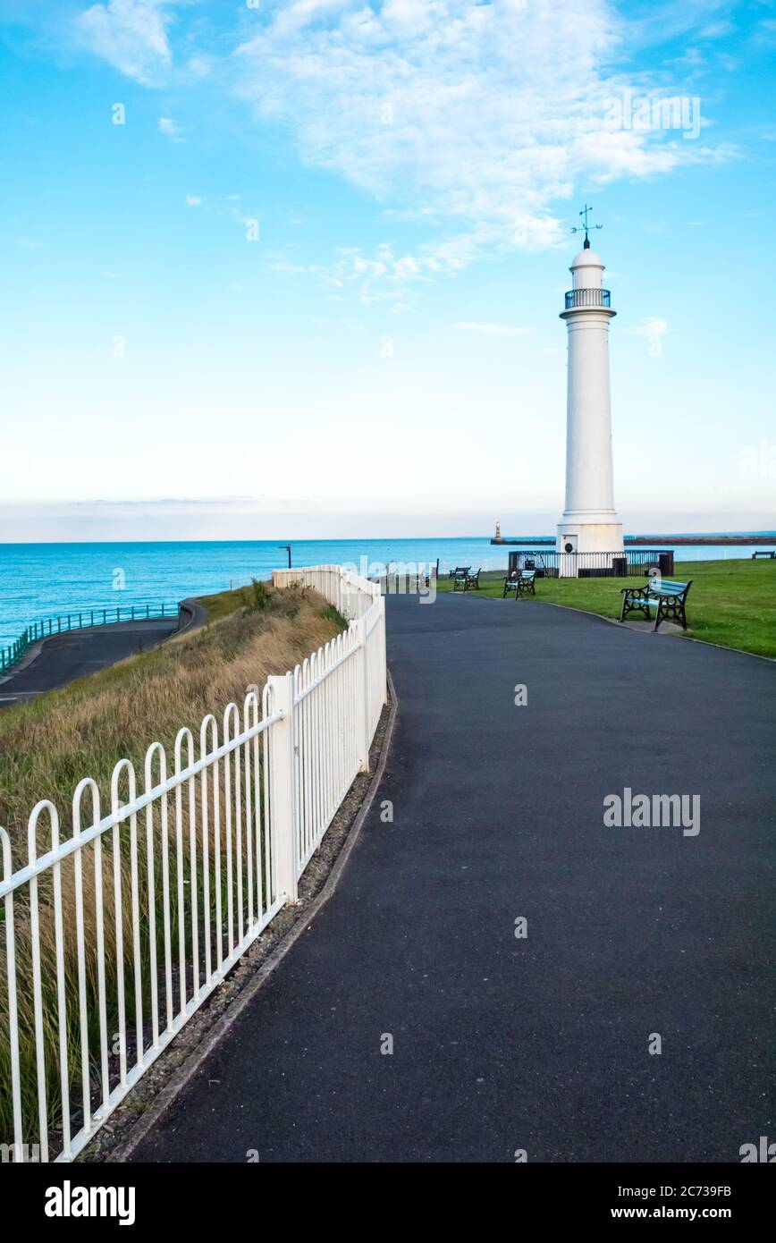 The Upper Promenade at Cliffe Park, and Cliffe Park Lighthouse, at ...