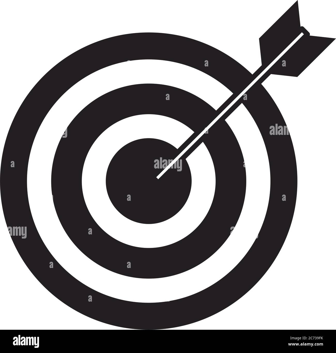 strategy target office business work linear style icon vector ...