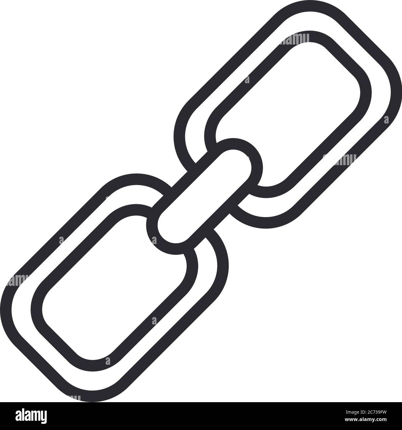 link chain line style icon vector illustration Stock Vector Image & Art ...