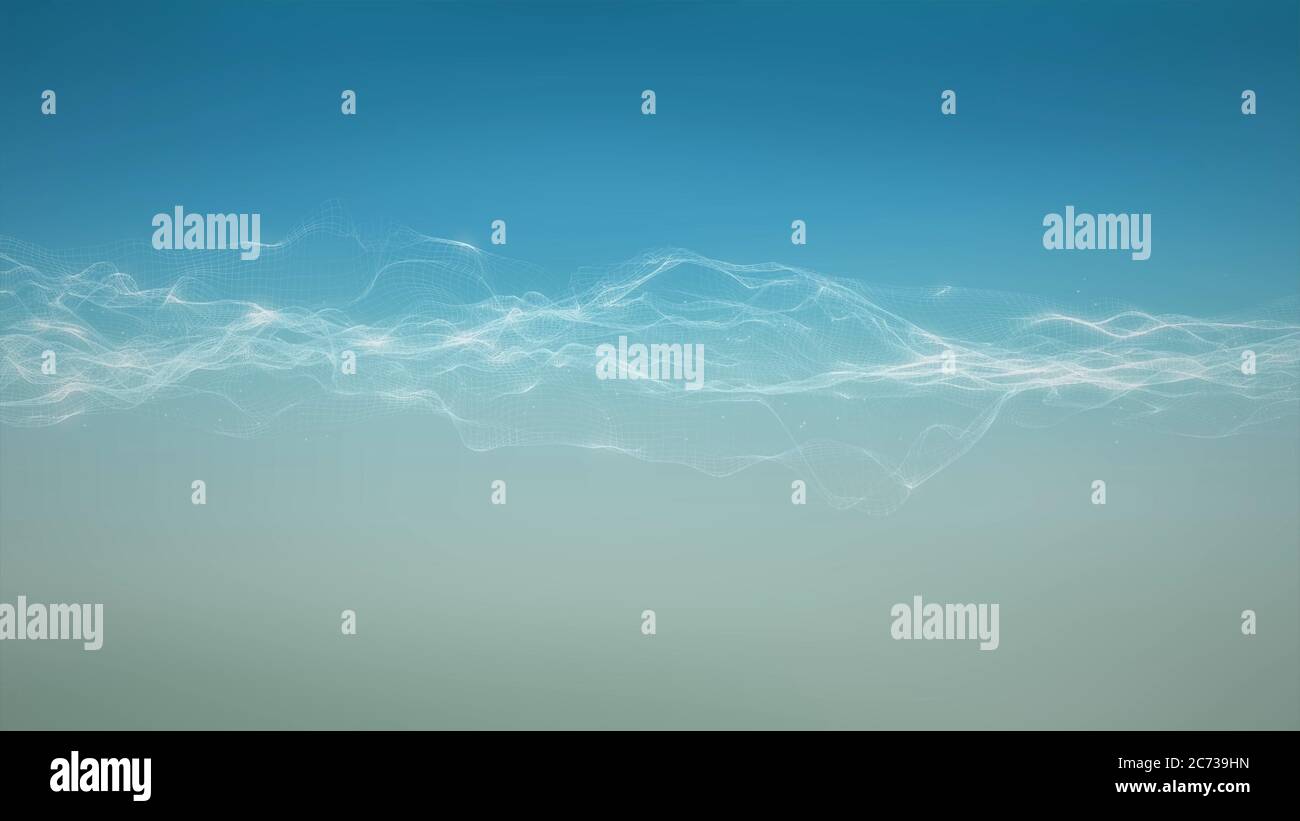 mesh background blue wires concept 3d illustration isolated Stock Photo ...