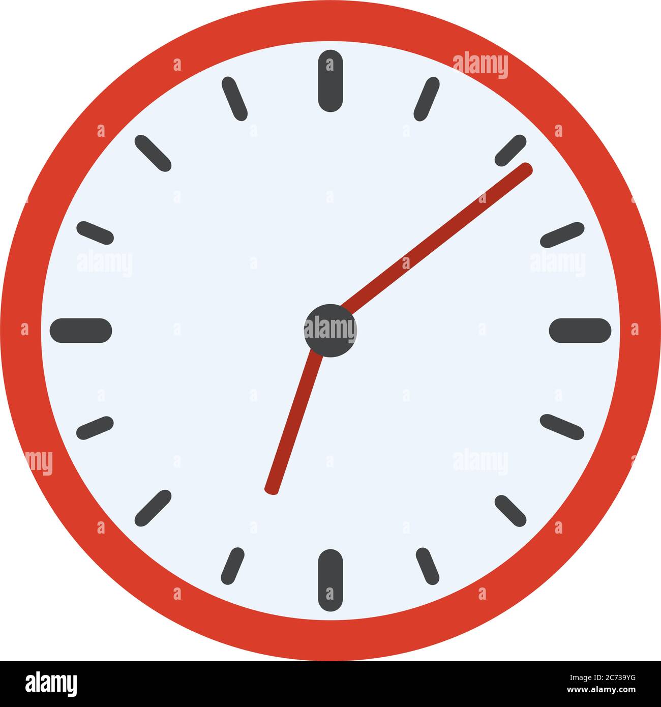 clock time minute isolated flat style icon vector illustration Stock ...