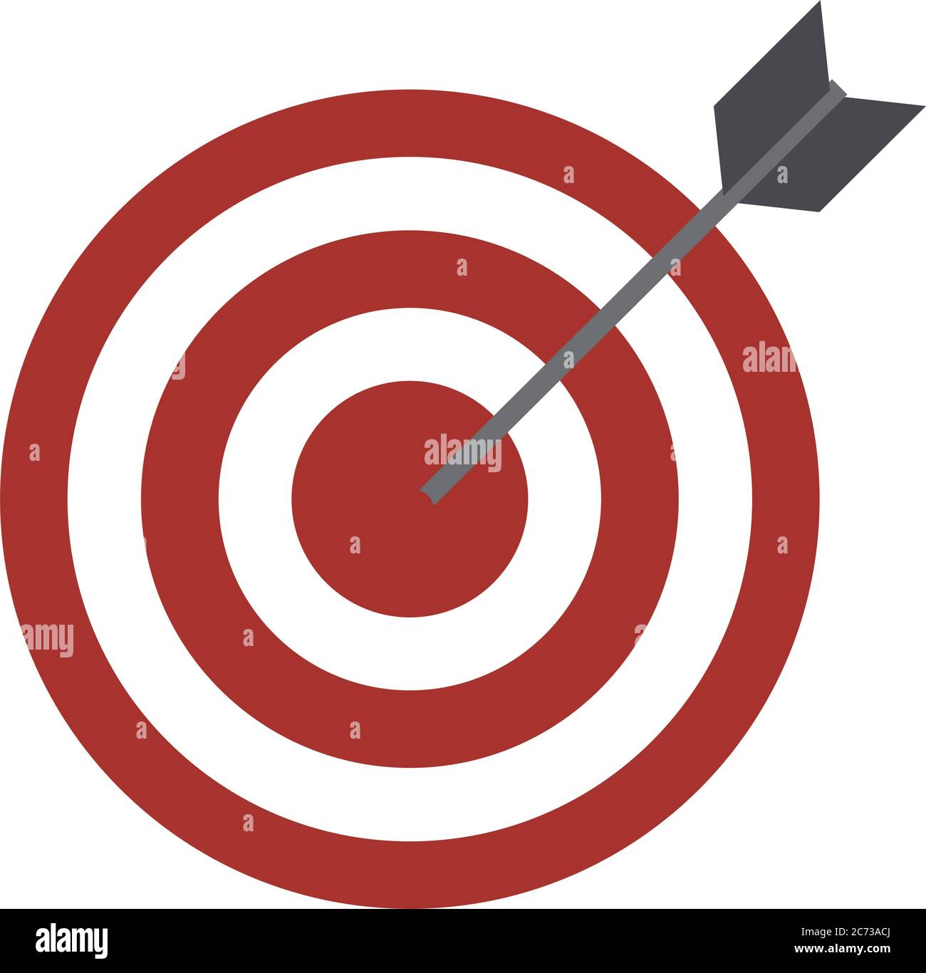 strategy target office business work flat style icon vector ...