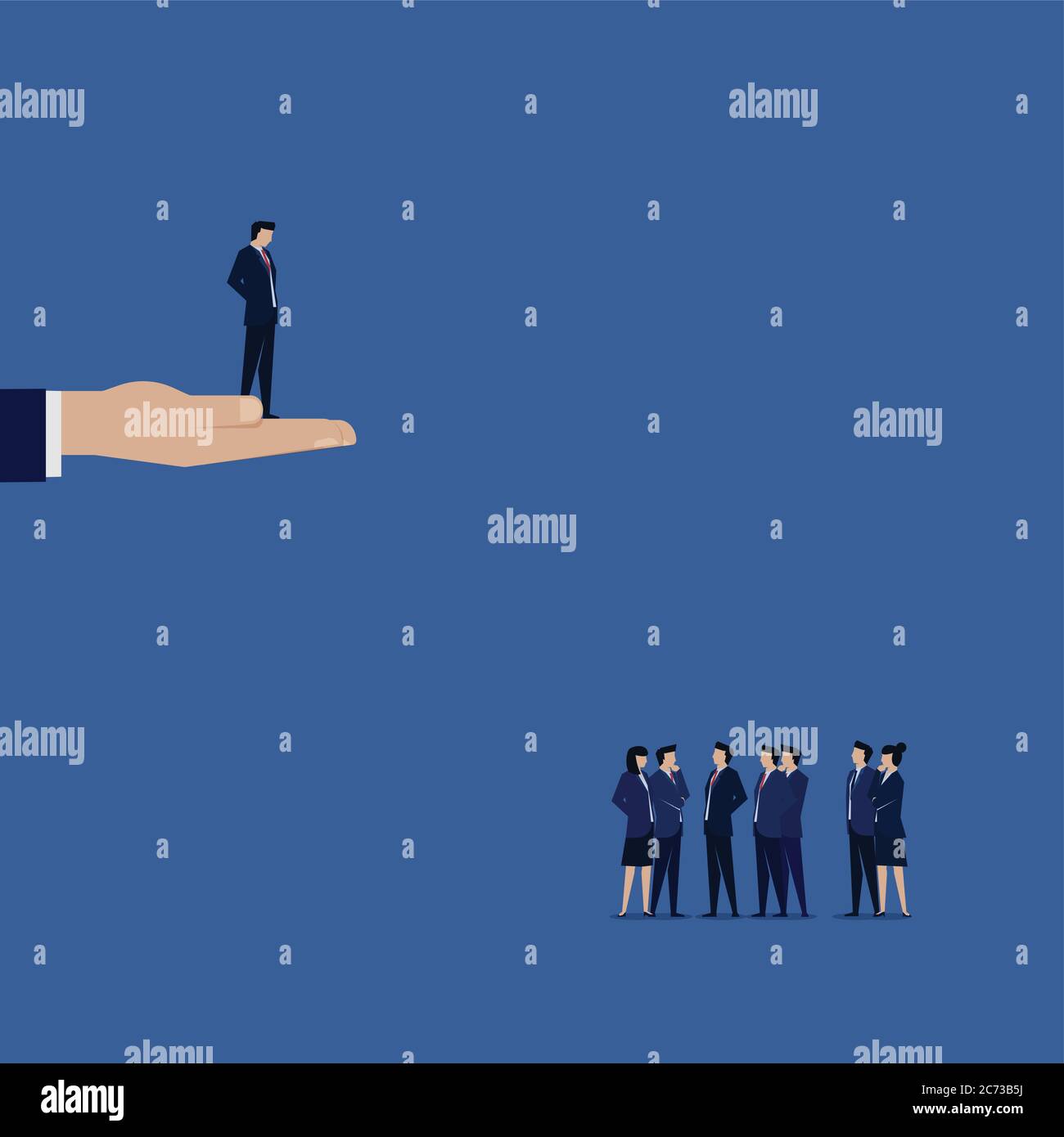 Successful employees Stock Vector Images - Alamy