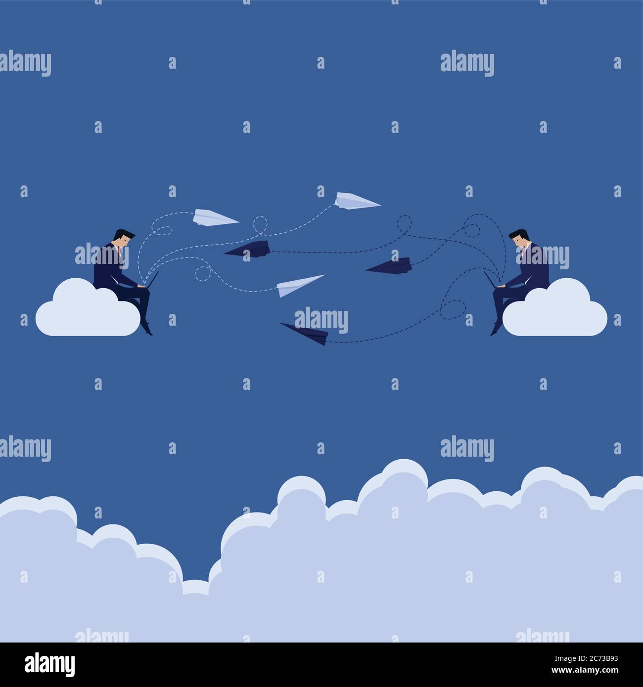 Send share laptop Stock Vector Images - Alamy