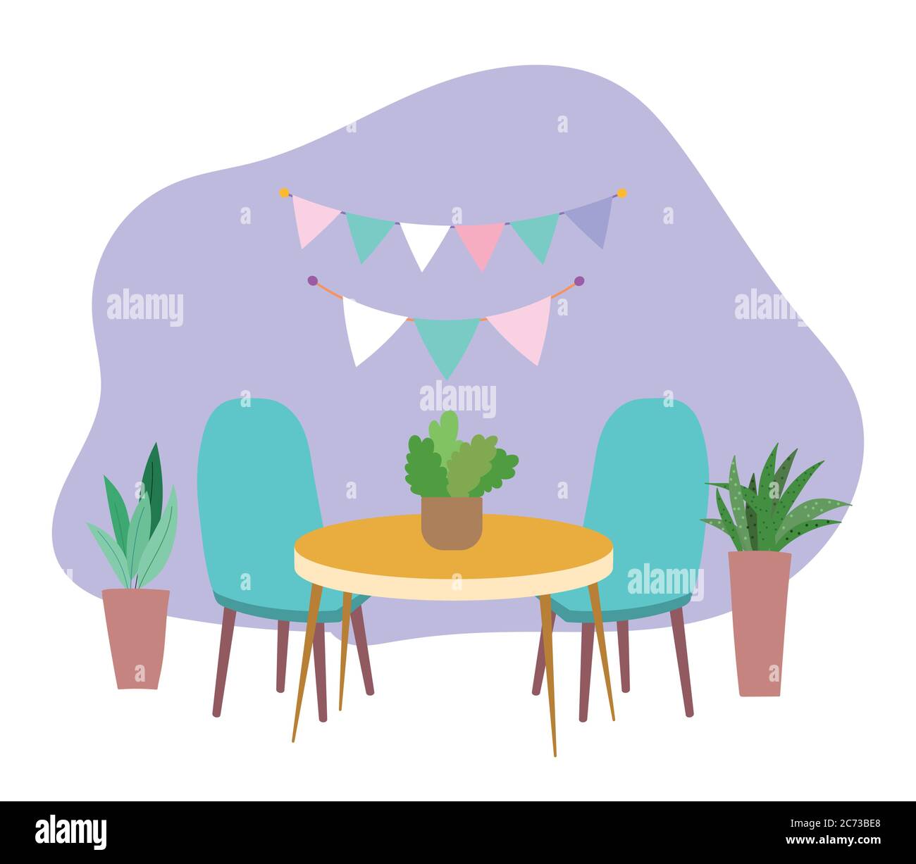 Chairs chair seats seat table Stock Vector Images - Alamy