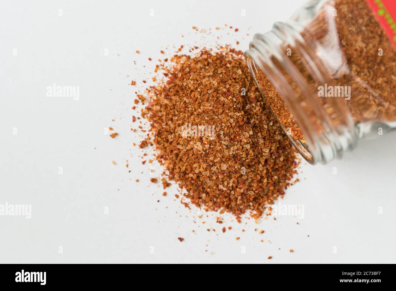 Chili Lime Seasoning Spilled from a Spice Jar Stock Photo - Alamy