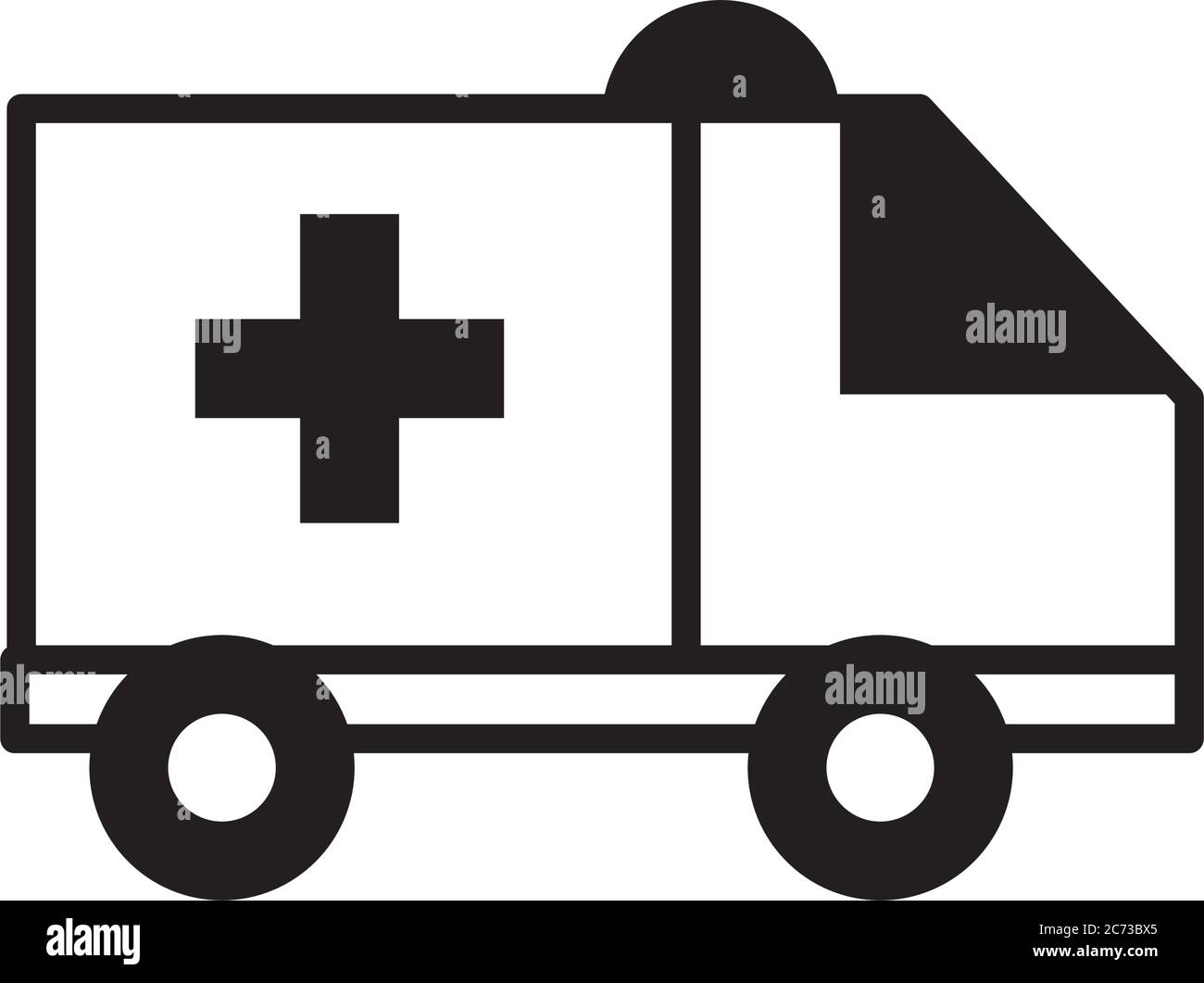 Ambulance side view Stock Vector Images - Alamy