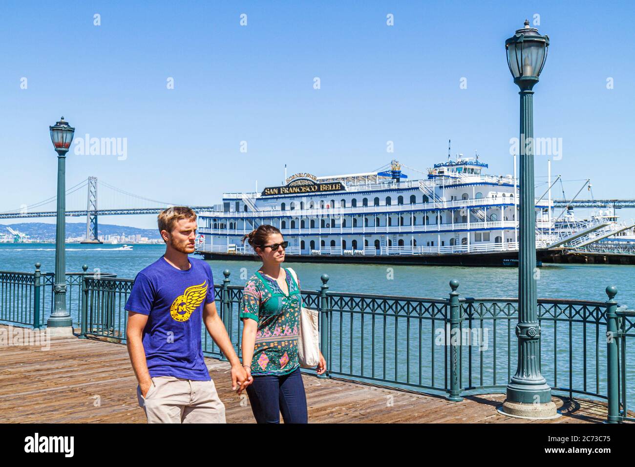 San Francisco California,The Embarcadero,San Francisco Bay water,Pier ...