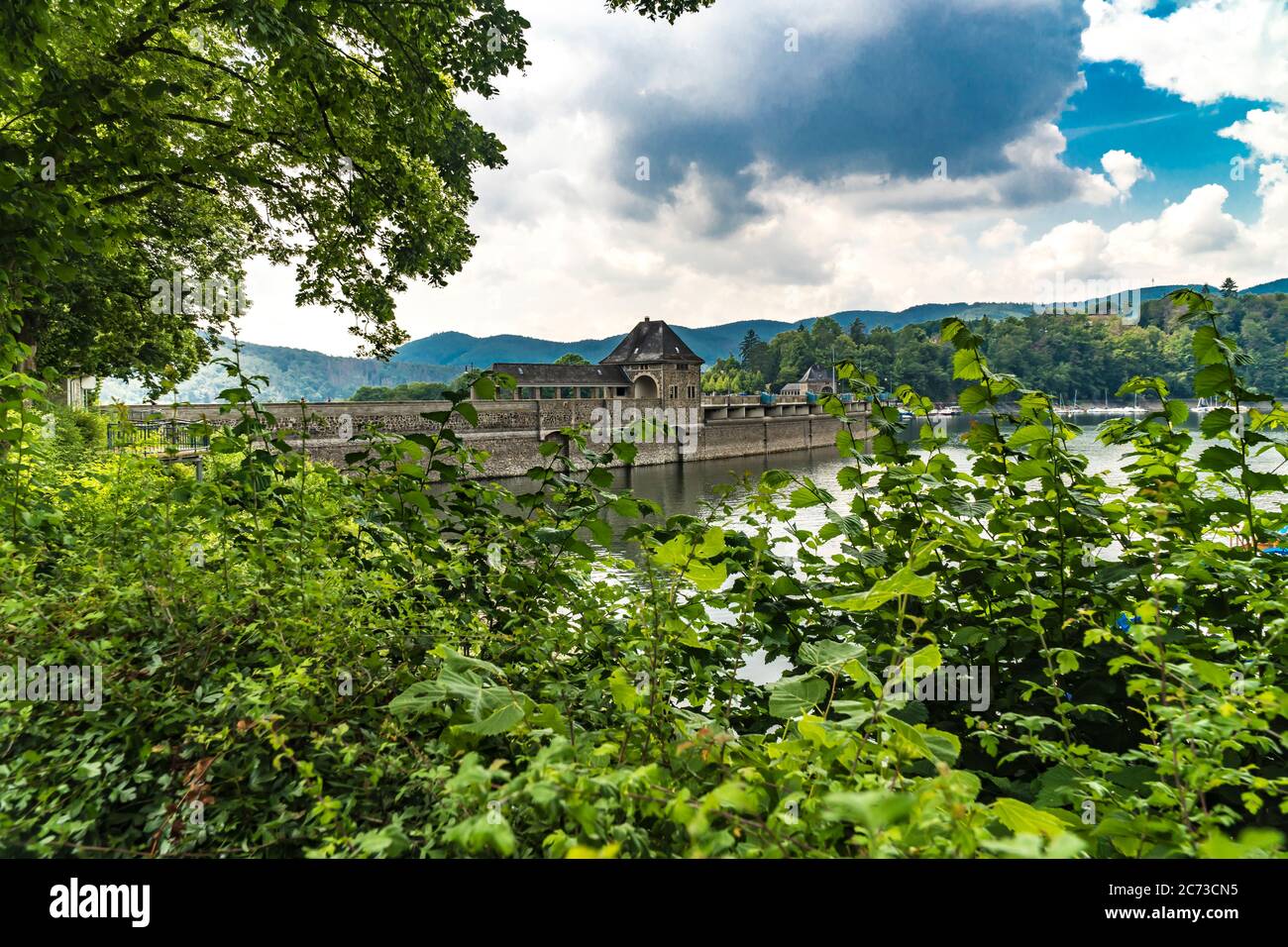 Edersee dam in summertime north hesse - germany Stock Photo - Alamy