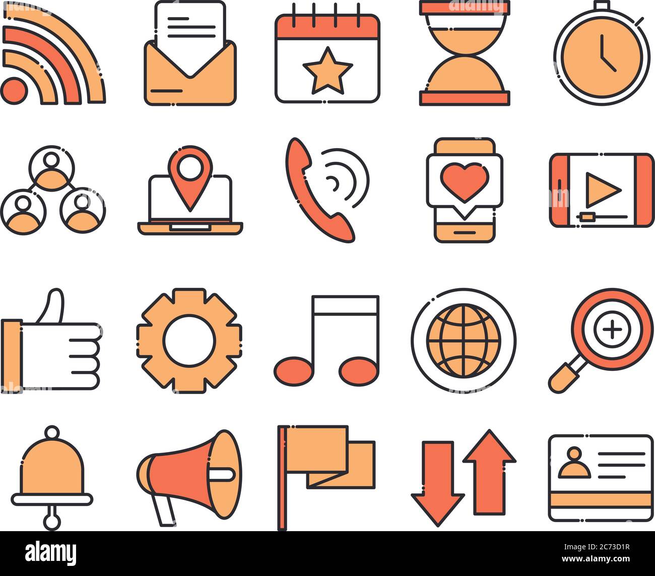 social media digital internet network communicate technology line and ...