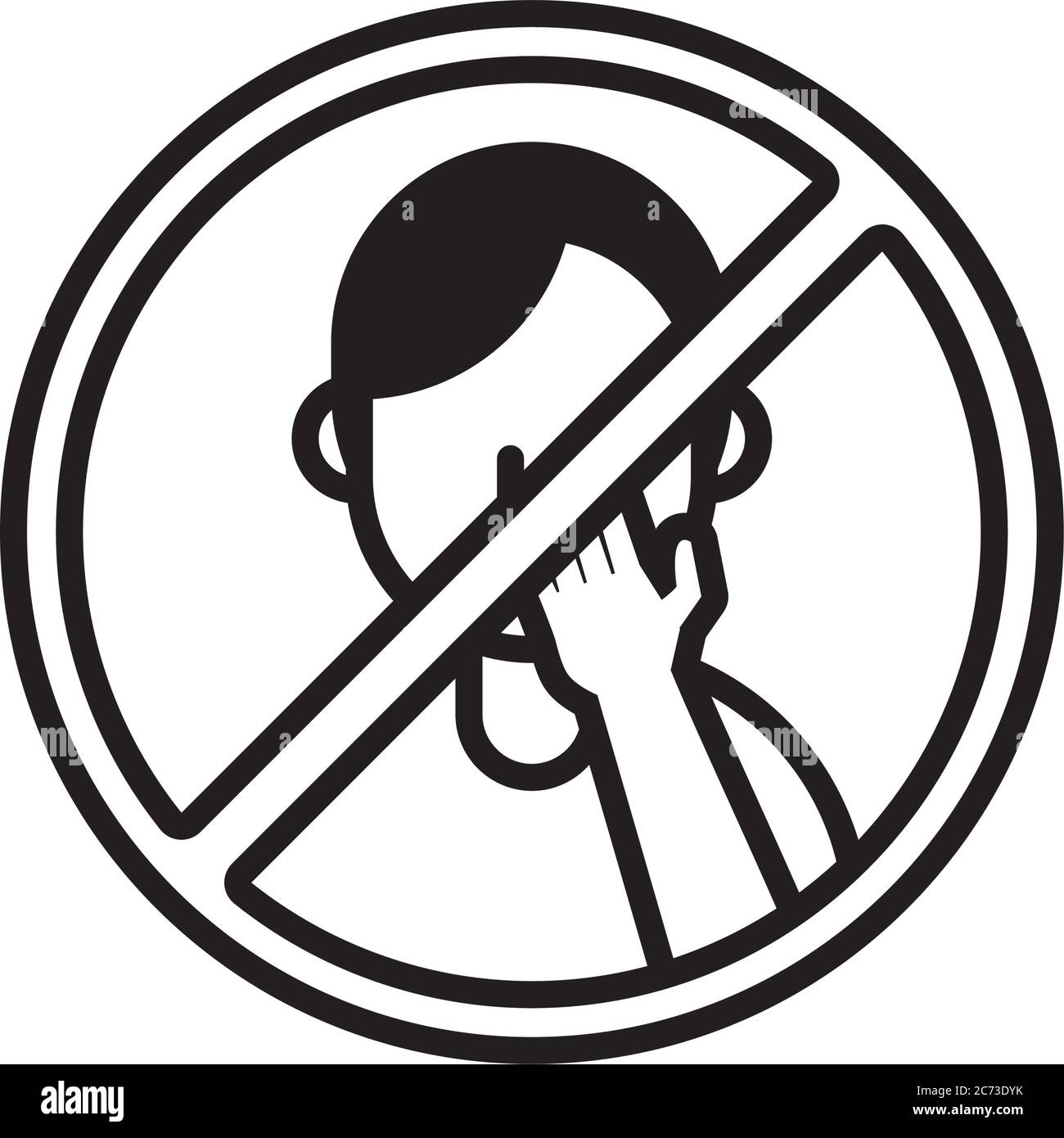 Nose touch Black and White Stock Photos & Images - Alamy