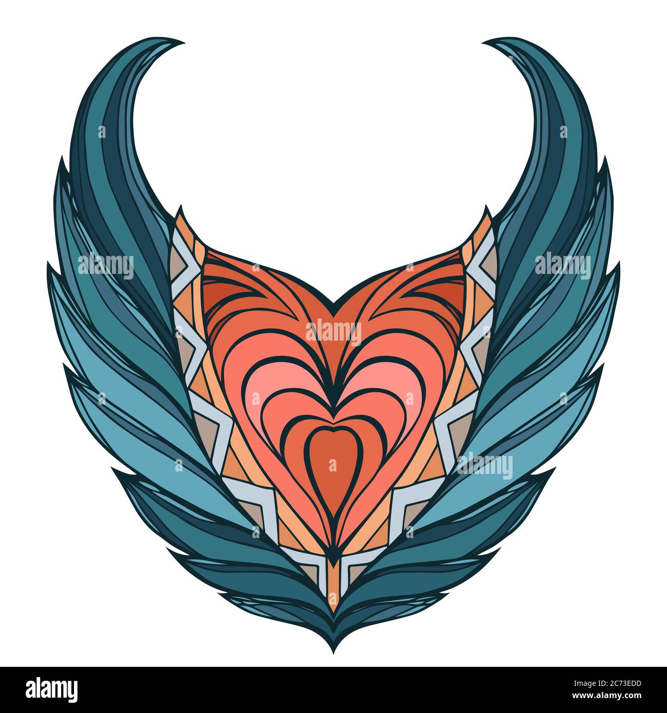 Heart With Wings Tattoos