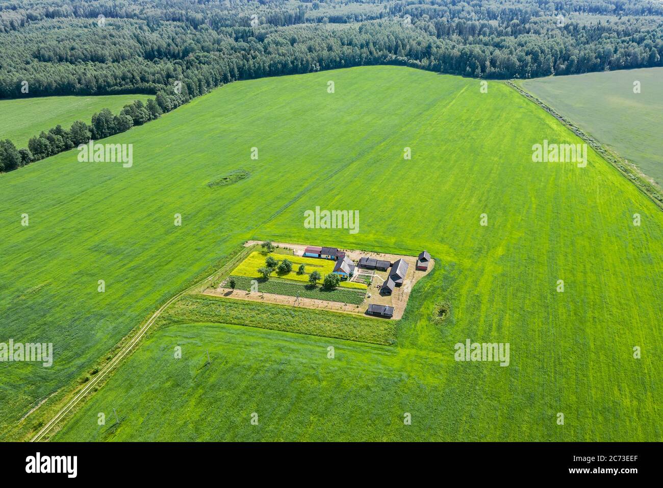 Birds eye view of farm land hi-res stock photography and images - Alamy