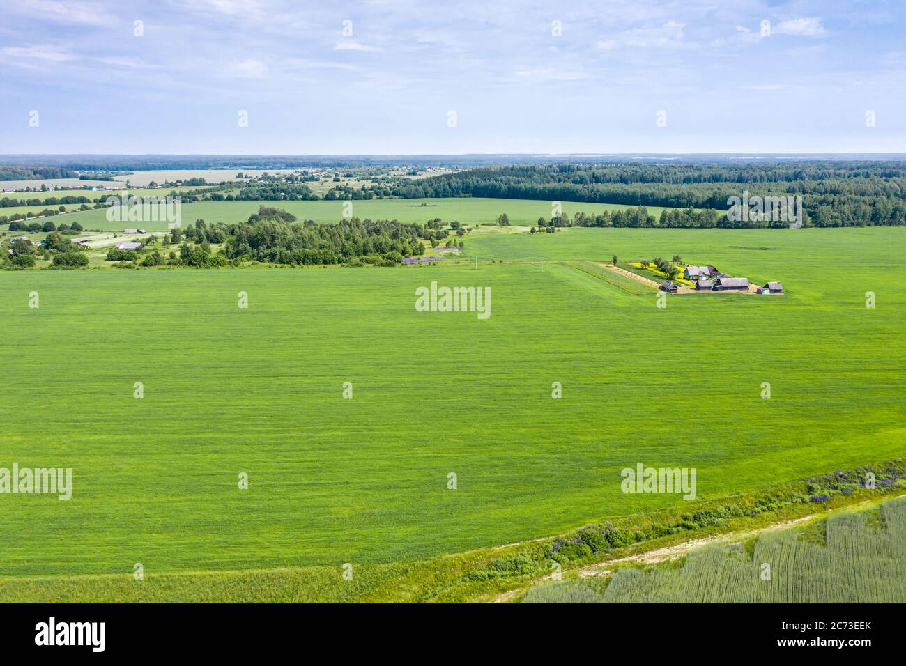 Aerial view of farm house hi-res stock photography and images - Alamy