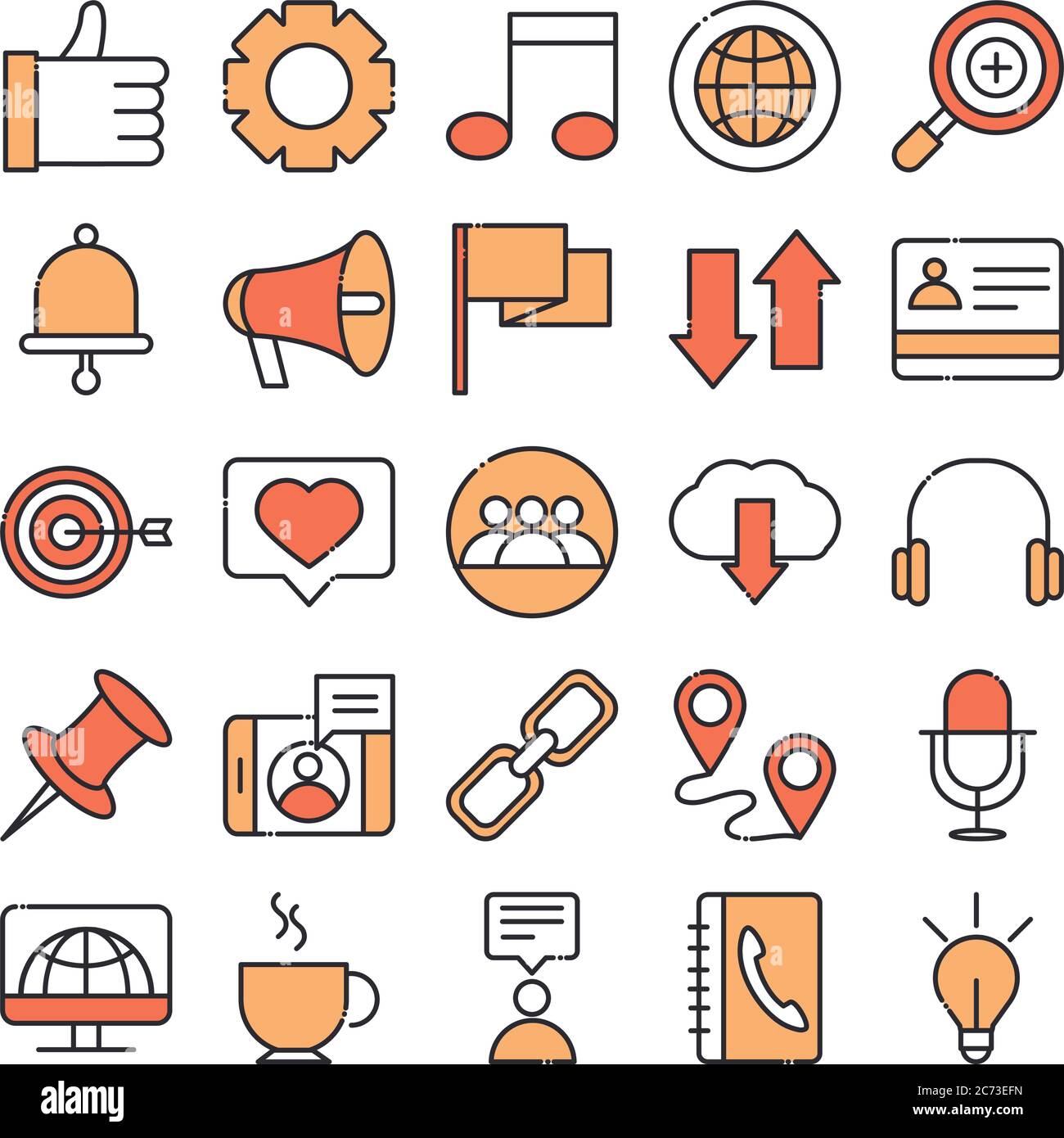 social media digital internet network communicate technology line and ...