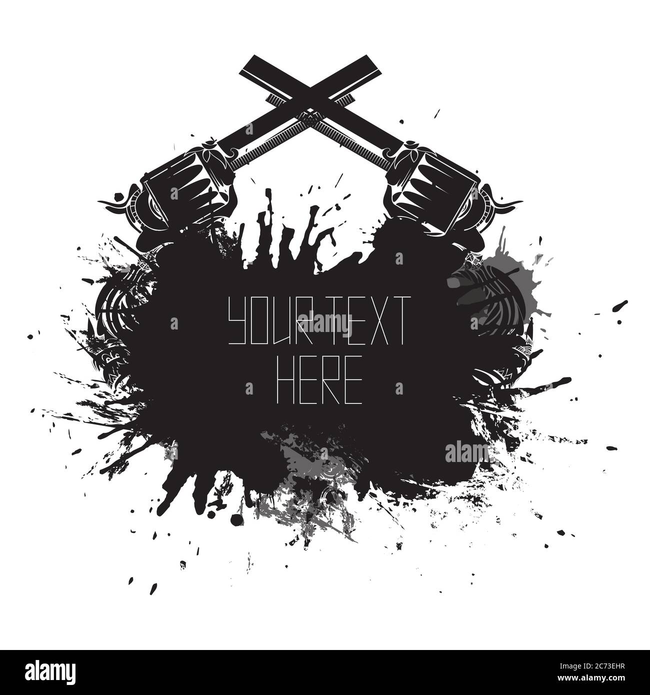 Crossed revolvers hi-res stock photography and images - Alamy