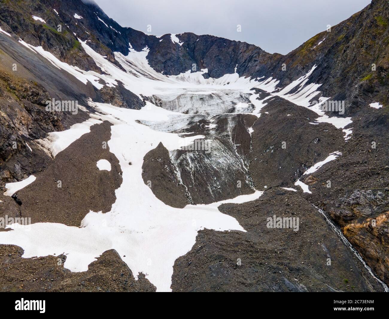Small glacier in Girdwood Alaska Stock Photo - Alamy