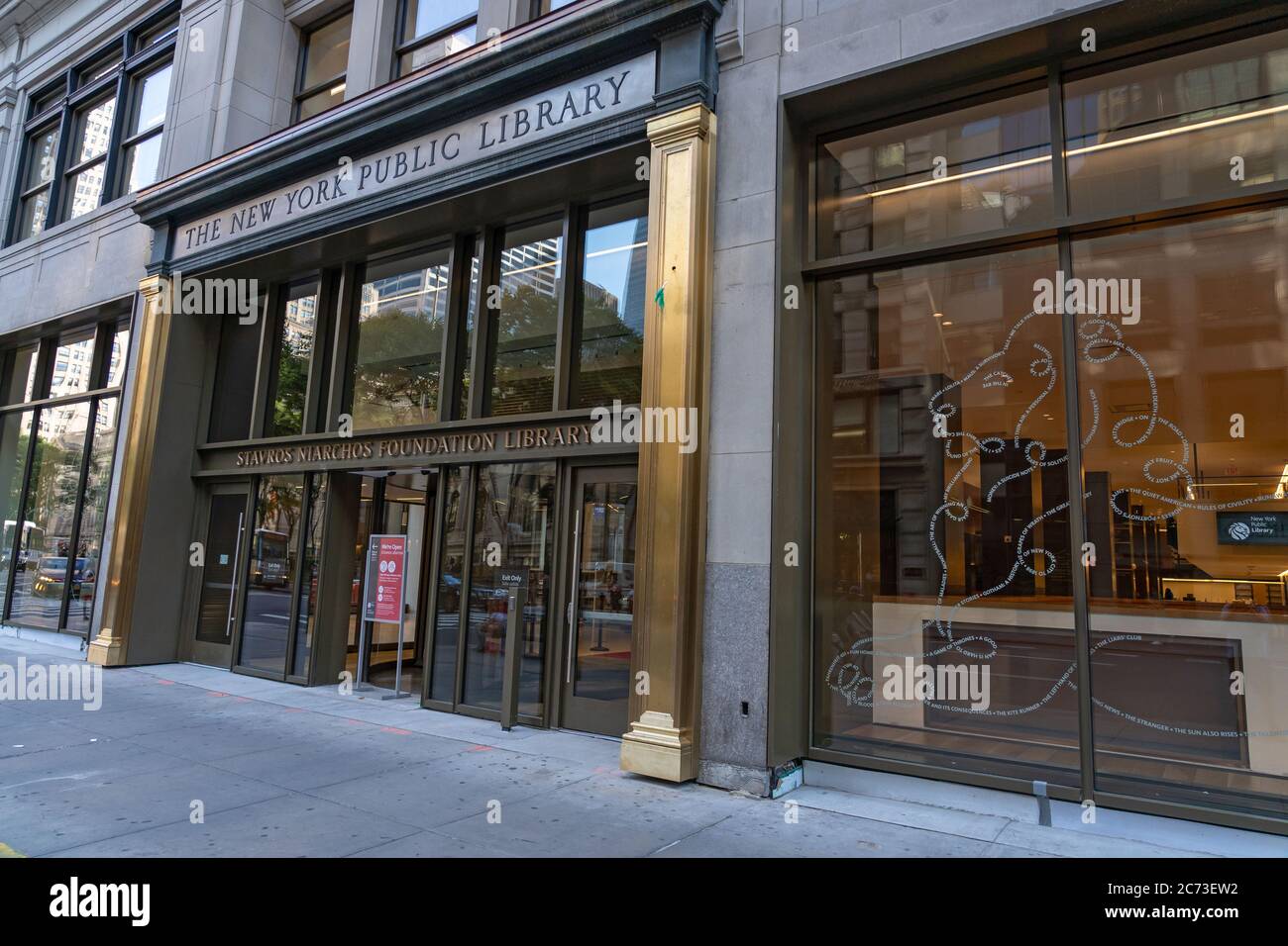 NEW YORK, NY - JULY 13: Exterior of Stavros Niarchos Foundation Library ...