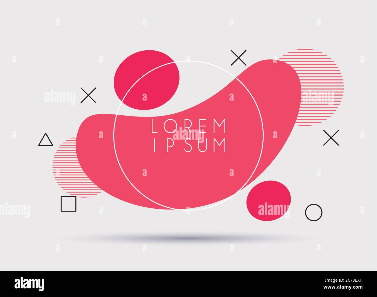 circular frame with abstract banner modern poster vector illustration design Stock Vector Image ...