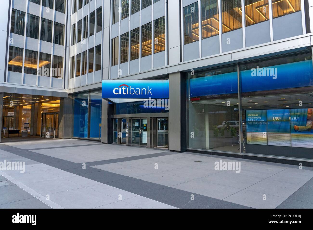 NEW YORK, NY - JULY 13: A Citibank branch of Citigroup is seen on July ...