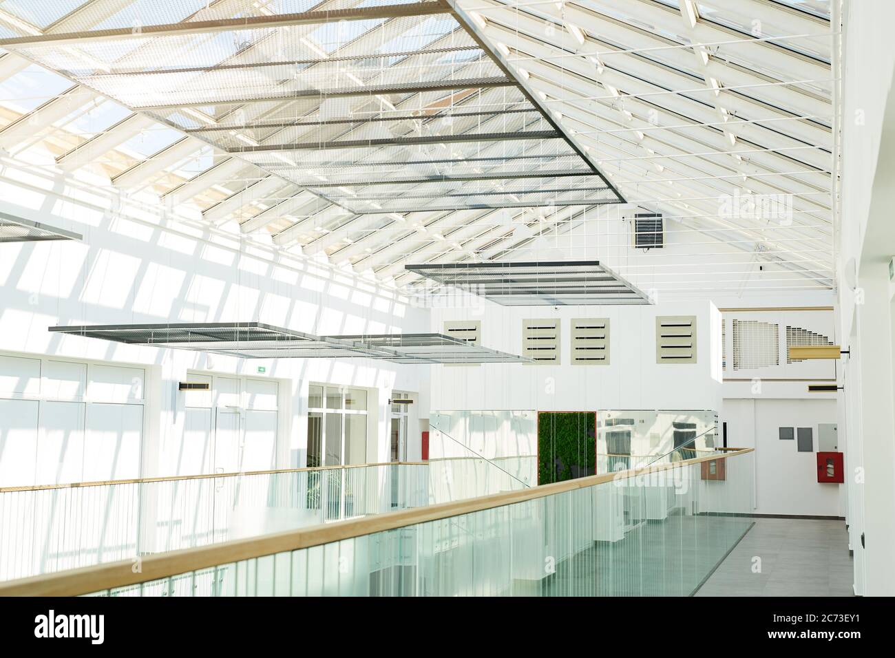 Image of light office building with no people inside Stock Photo - Alamy